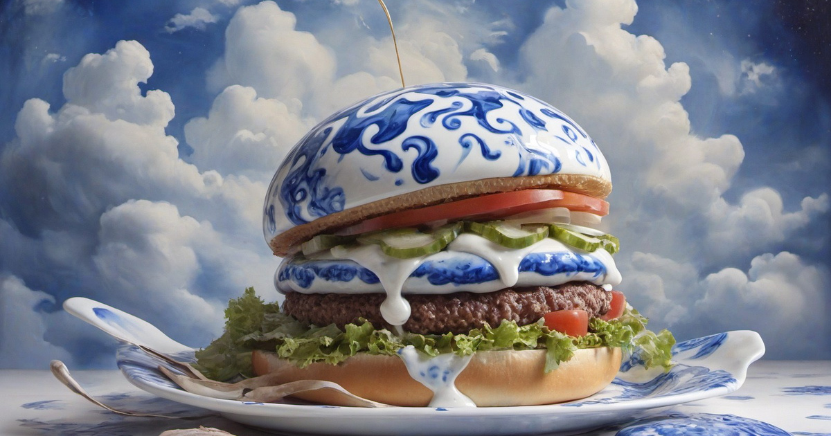 Mixed with the Dutch style of painting Delftware in stable diffusion ...