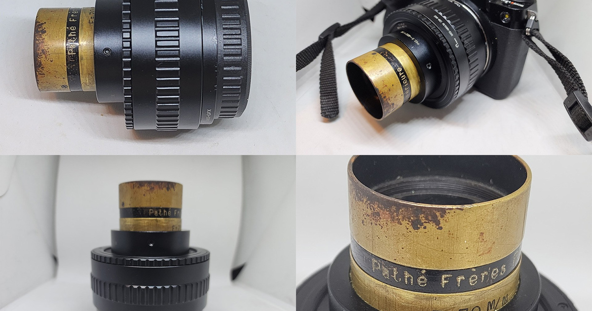 Pathe Freres Serie Superieure 70mm Projection Lens + Fuji GFX100s. Emin ...