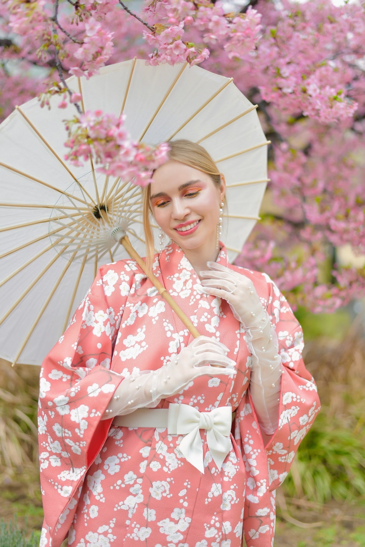 Rental kimono. Photographer in Tokyo