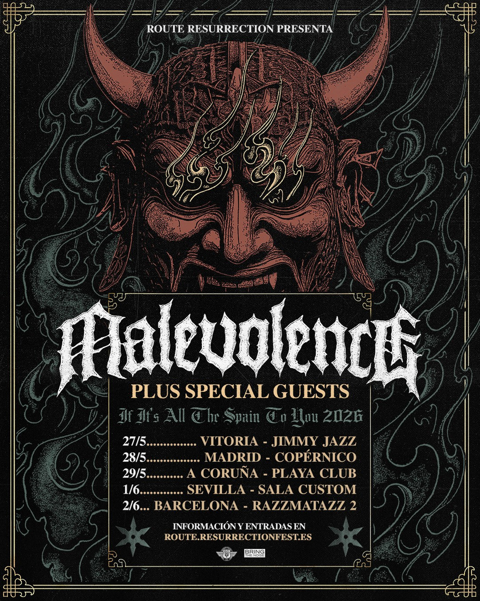 Malevolence 2026: gira por España – conciertos en Vitoria, Madrid, A ...