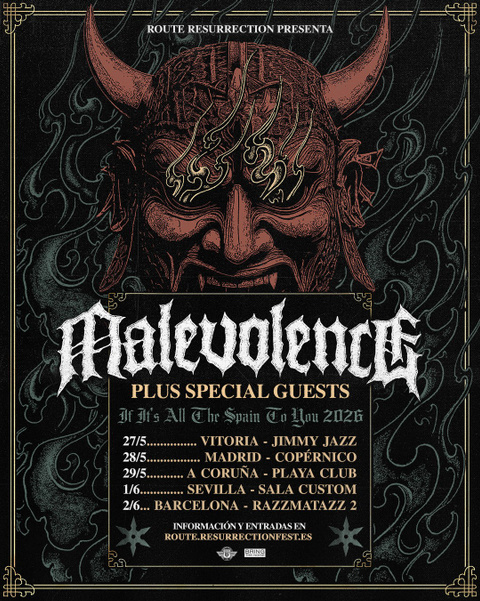 Malevolence 2026 Spain Tour — Live Metalcore Shows in Vitoria, Madrid ...